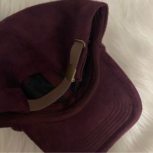 Goodfellow & Co | Accessories | Nwt Faux Suede Maroon Baseball Hat With ...